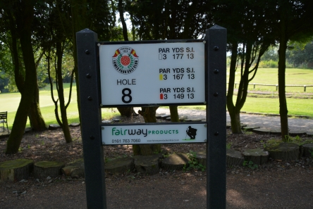 R P Twin Post Tee Sign (standard) | Signage & Tee Information